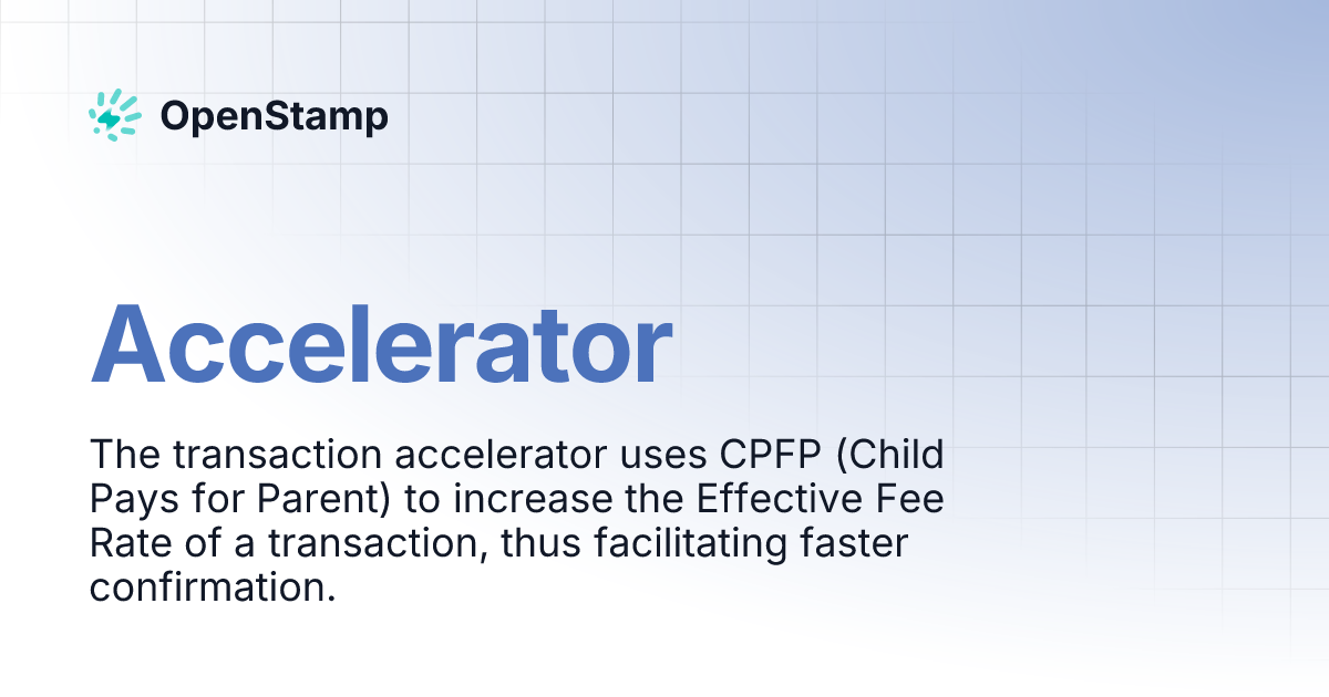 Accelerator | OpenStamp